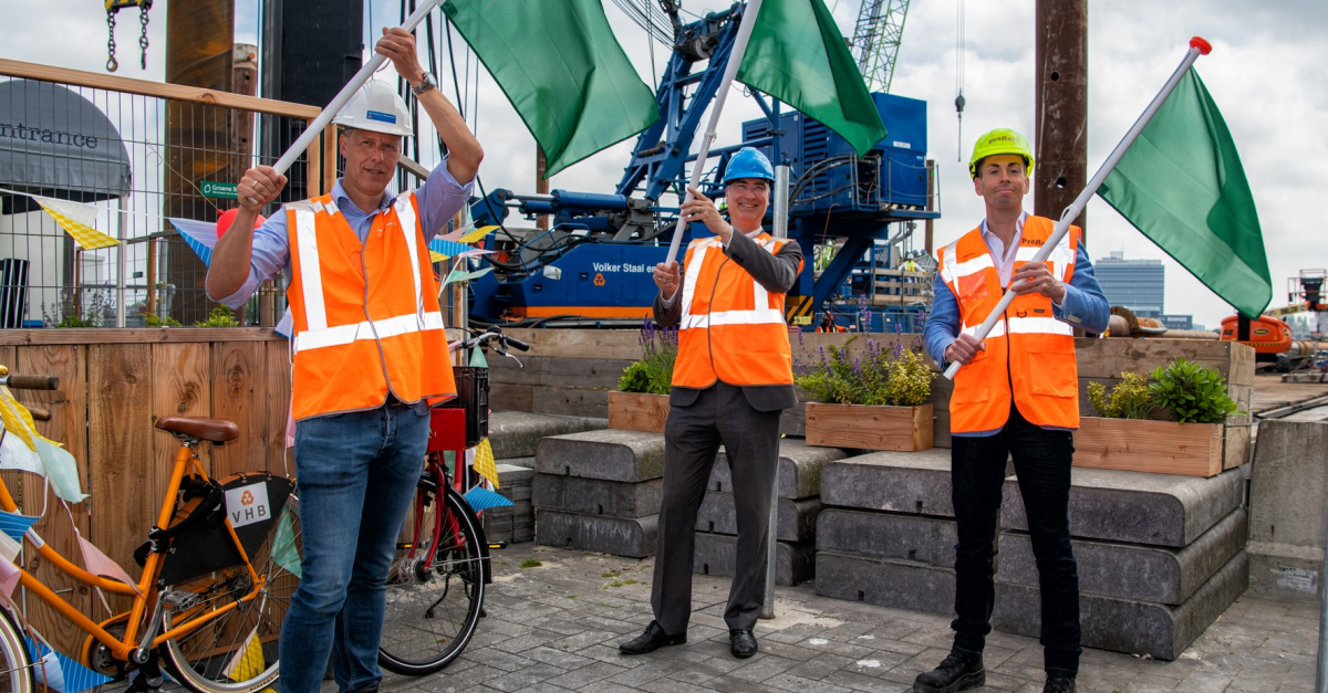 Bouw fietsenstalling IJboulevard van start | Van Hattum en Blankevoort